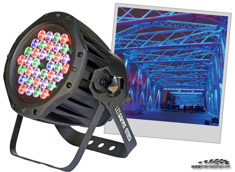 Briteq LED Power Beam RGB 15° - 36 1 Watt LEDS :: Euro Baltronics ...