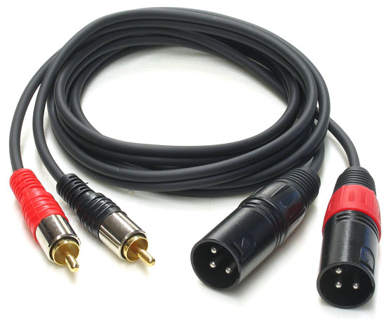 JB Audio Cable 2 x RCA Gold - 2 x XLR Male 1,5m :: Euro Baltronics ...