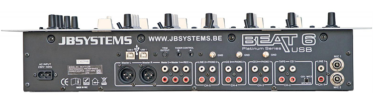 JB Beat 6 USB 2 masters, balanced output :: Euro Baltronics - online ...