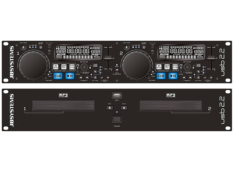 JB USB 2.2 Double CD & MP3 Player + USB Input :: Euro Baltronics ...