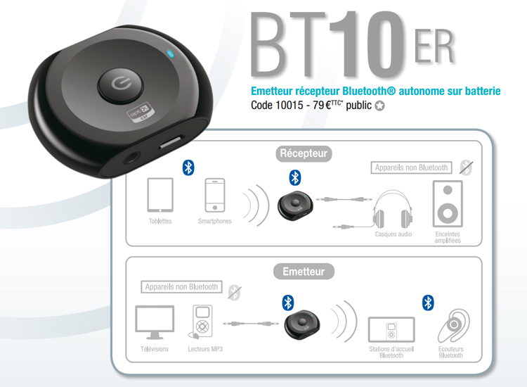 Audiophony BT10ER Bluetooth Module on battery :: Euro Baltronics ...