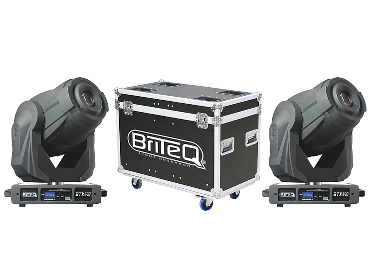 Briteq BTX 300 SW SET (2pcs.+flightcase /no lamp) :: Euro Baltronics ...