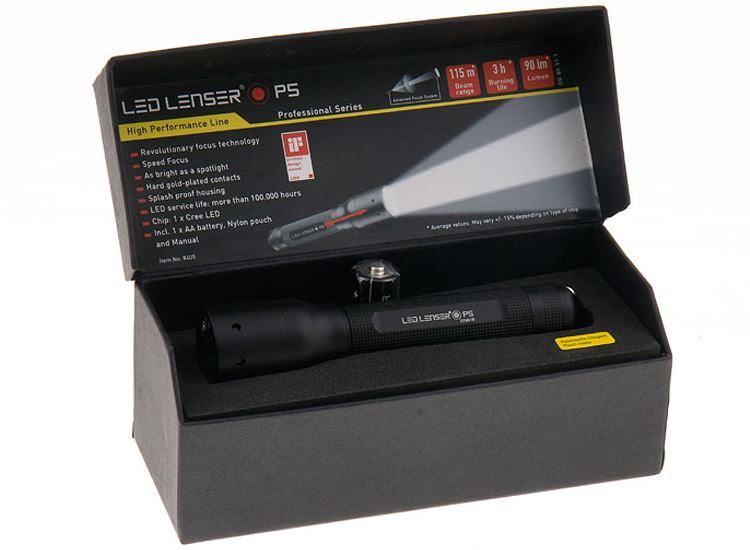 LedLenser P5 High End Power LED 105lm /130m. :: Euro Baltronics ...
