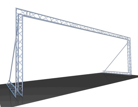 Construction Stand 008 1.5x4m - 2.5x8m, H: 2.5 - 4.5m :: Euro ...